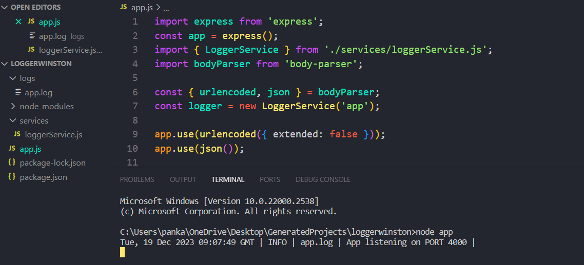 Implementing a Custom Logger with Winston in Node.js - Innostax