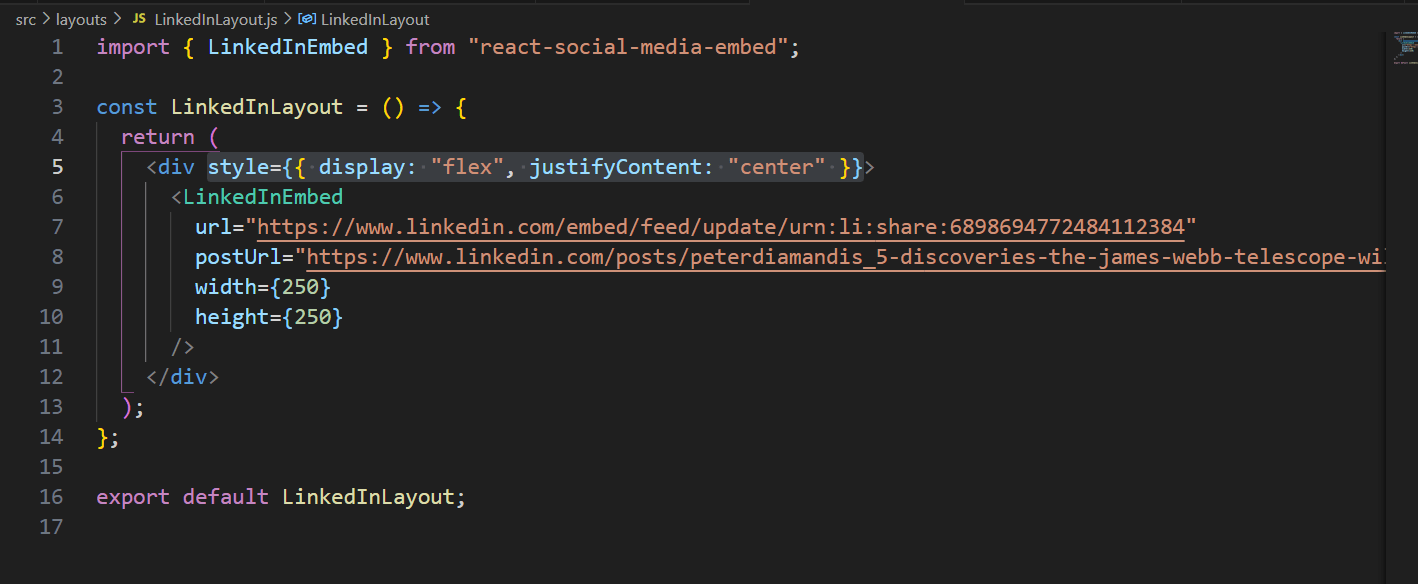 Embed Social Media widgets in React - Innostax